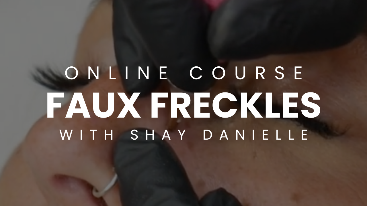 Faux Freckles Online Course | Tattoo Freckles | Shay Danielle Academy ...